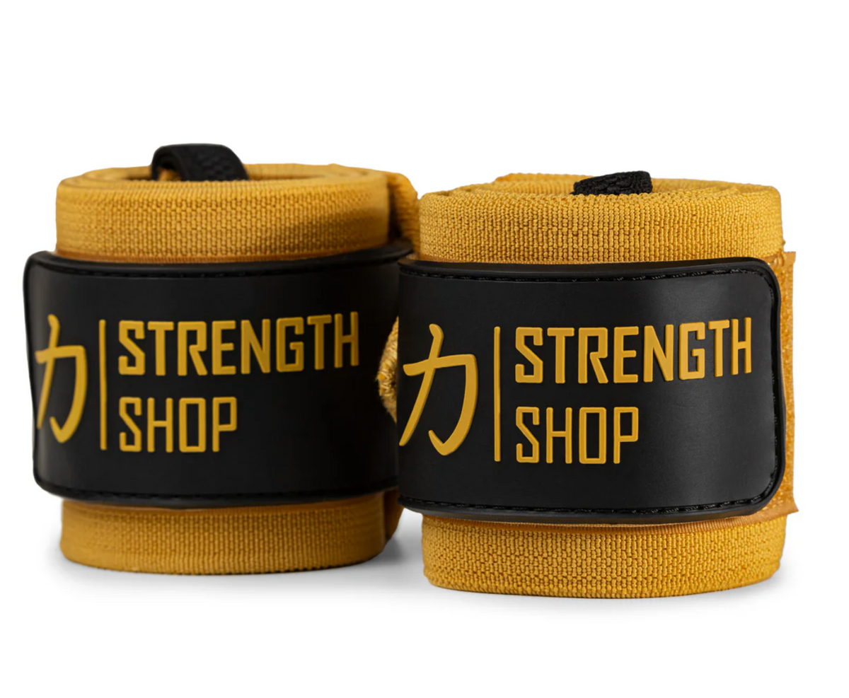 Thor - Heavy Wrist Wraps - Gold - IPF Approved – Strength Gear New Zealand